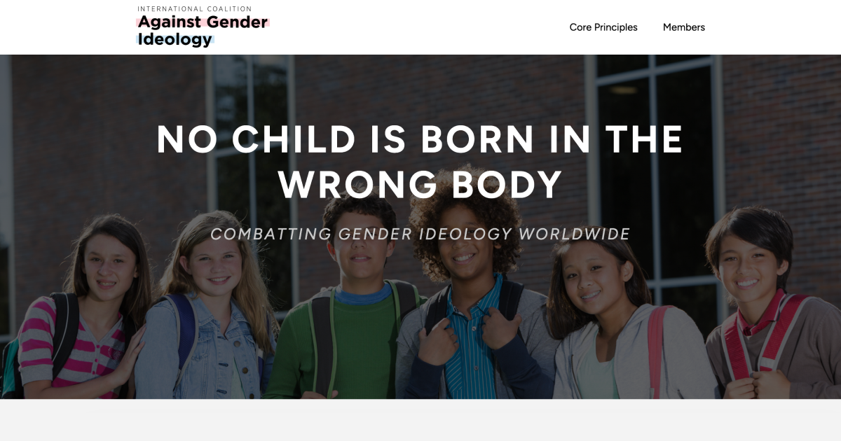 International Coalition Against Gender Ideology | Home